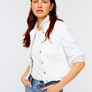 J. Crew | Jackets & Coats | J Crew Casual White Denim Jacket | Poshmark